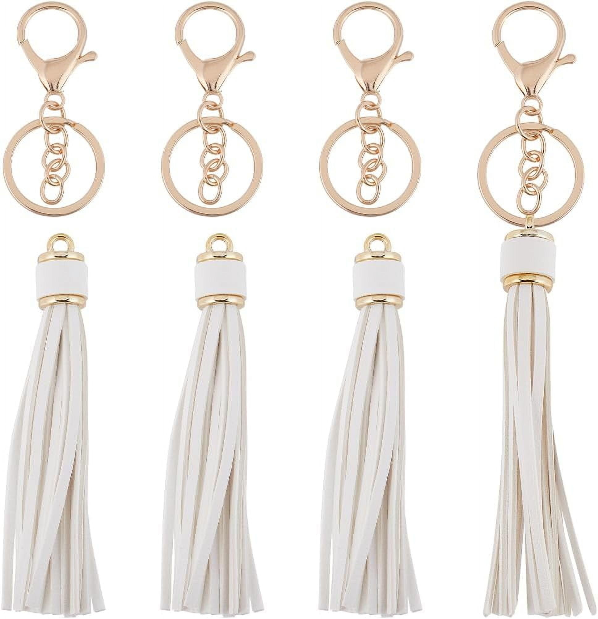 1 Box 4 SetsTassel Keychain Set Tassel Key Chain Charm Imitation ...