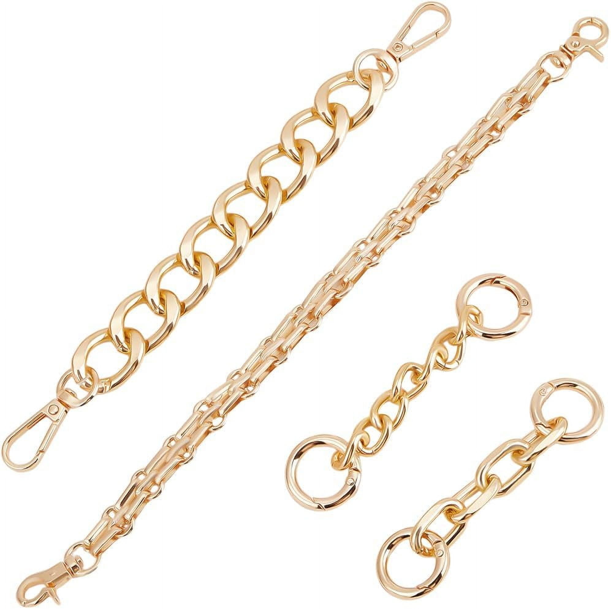 1 Box 4 Styles Metal Purse Chain Strap Extender Alloy Gold Crossbody ...