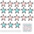 1 Box 40Pcs 20 Sets Turtle Charms Tortoise Charm Ocean Sea Animal Charm ...