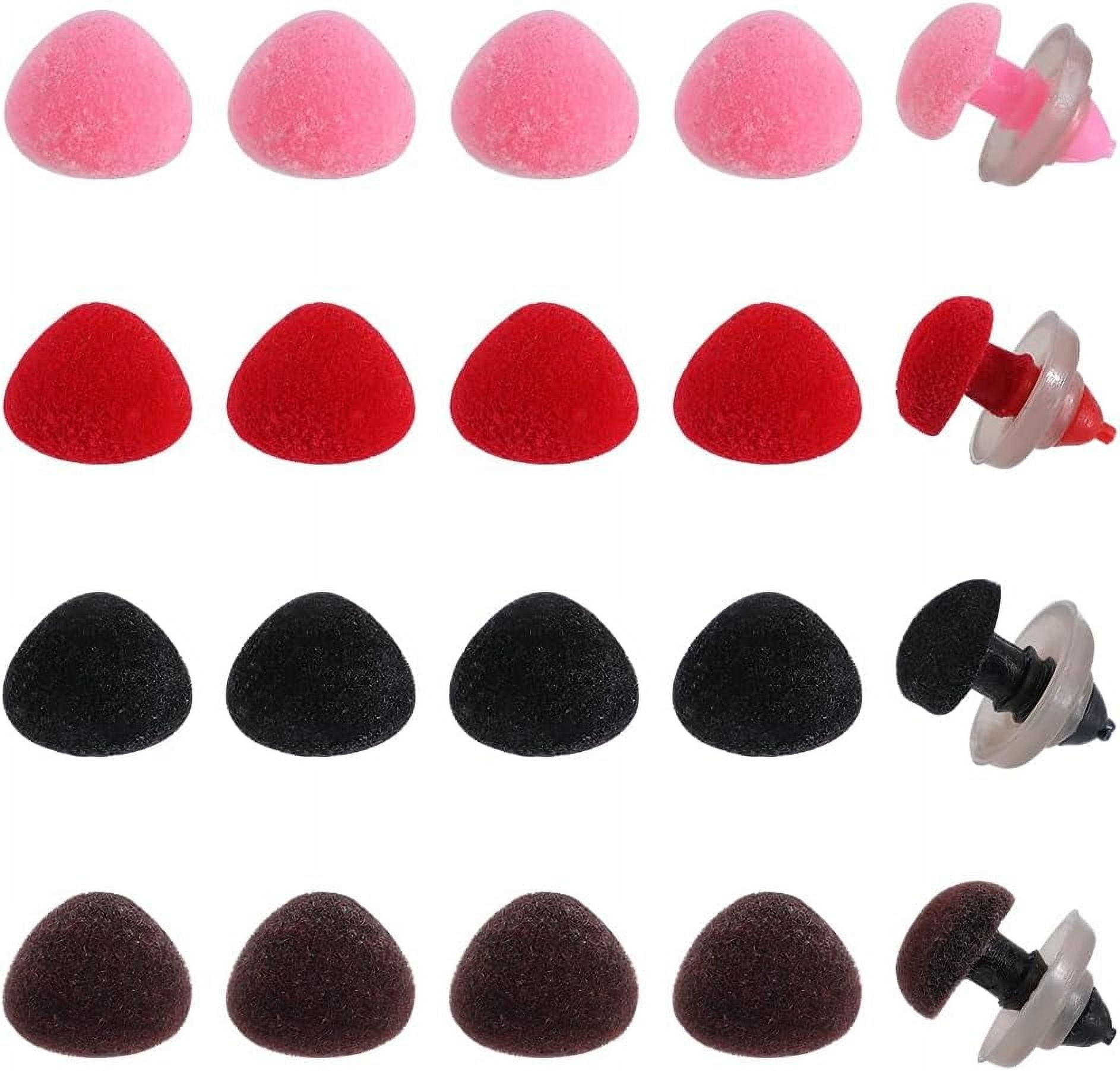 1 Box 40Pcs 4 Colors Plastic Safety Noses Animal Craft Triangle Crochet ...