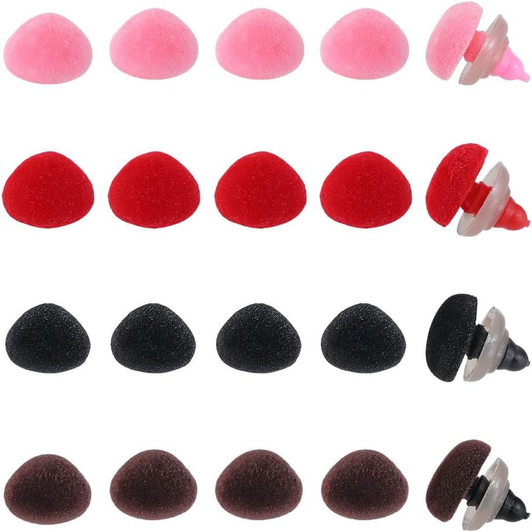 1 Box 40Pcs 4 Colors Plastic Safety Noses Animal Doll Craft Triangle ...