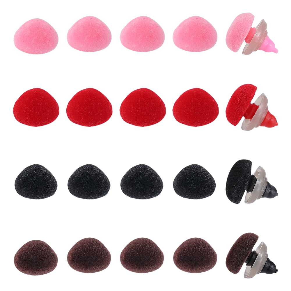 1 Box 40Pcs 4 Colors Plastic Safety Noses Animal Doll Craft Triangle ...