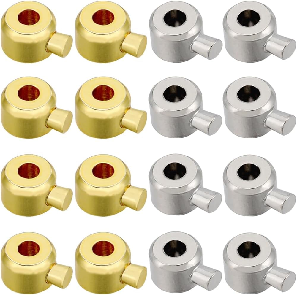 1 Box 40Pcs Crimp Bead Covers Brass Crimping Beads Gold Silver Rondelle ...