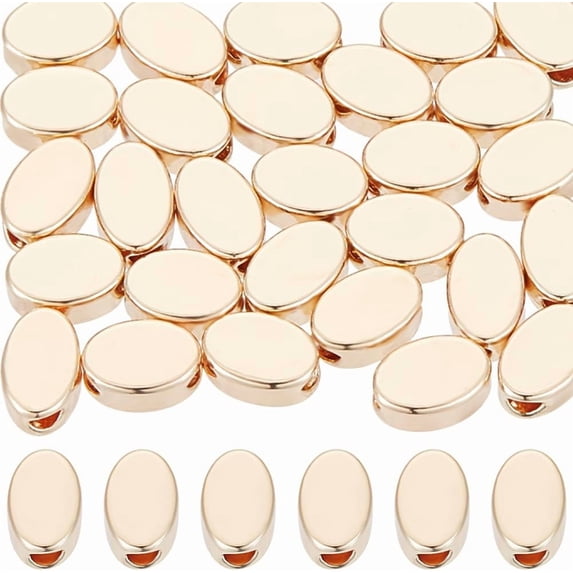 1 Box 40Pcs Long-Lasting Plated Brass Beads Real Gold Plated Nickel ...