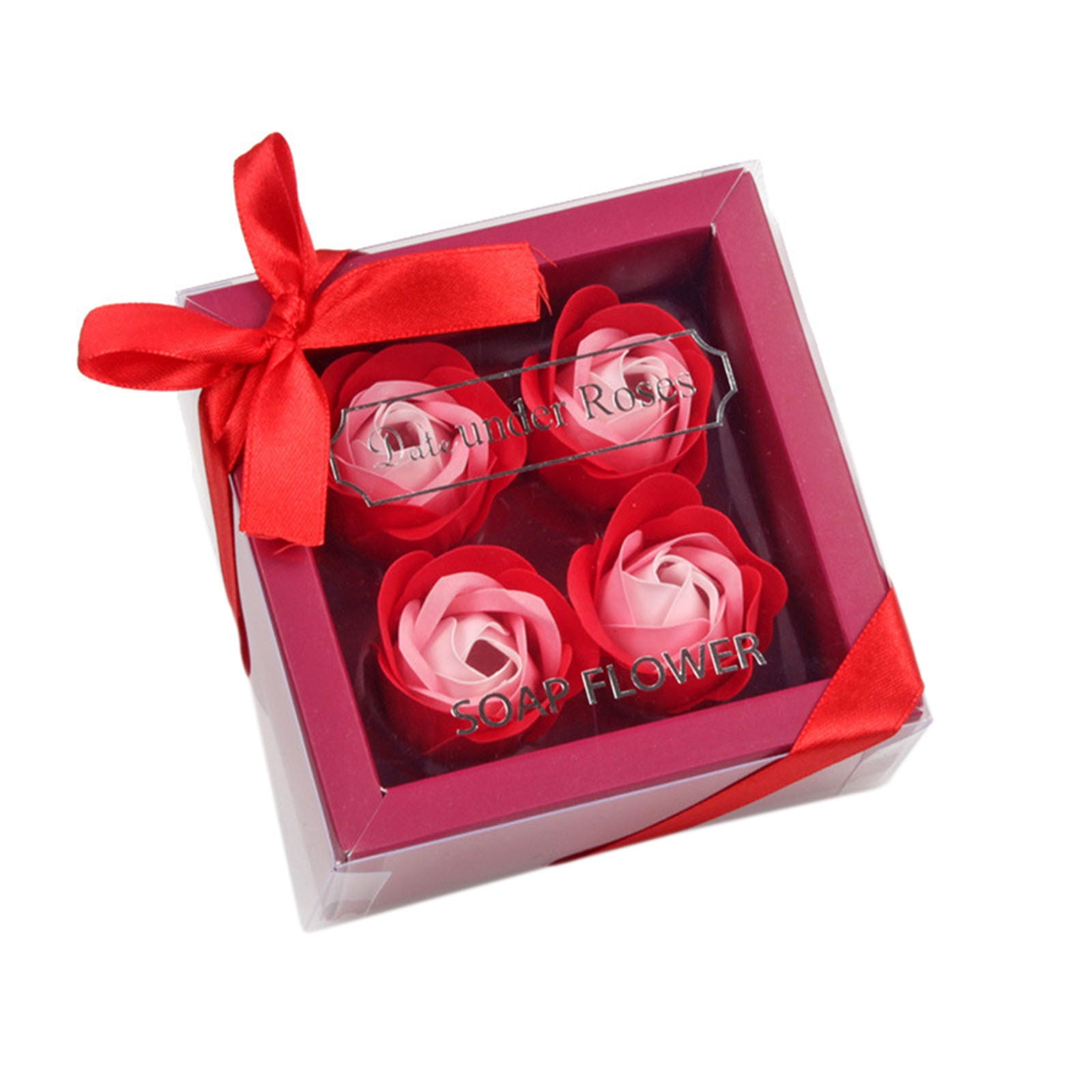 1 Box(4Pcs) Floral Scented Soap Rose | Plant Scented Soap Flower Petals ...