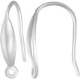 1 Box 5 Pairs French Earring Hooks 925 Sterling Silver Teardrop Fish ...