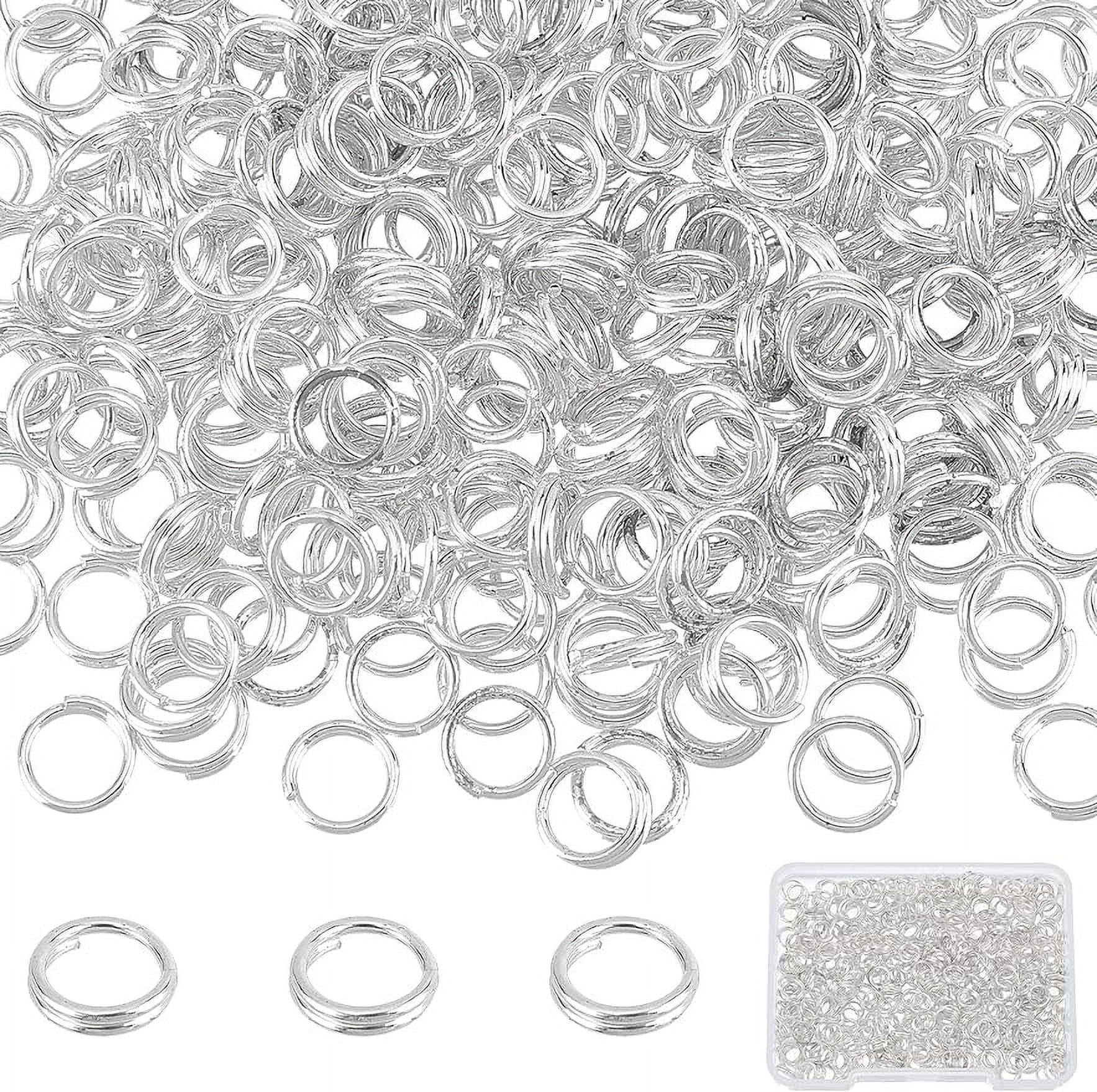 1 Box 500Pcs 5mm Split Jump Rings Double Loops Jump Ring Key Ring Chain Mini Rings Round Open ...