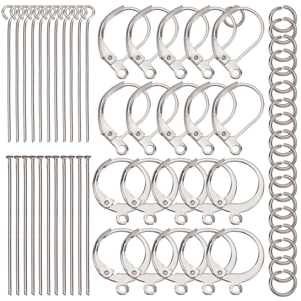 1 Box 500Pcs Leverback Earring Hooks Huggie Hoop Earring Findings ...