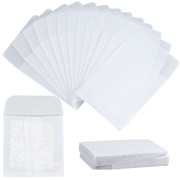 1 Box 50Pcs Glassine Paper Bags 3x5 Inch Flat Wax Paper Bags Small ...