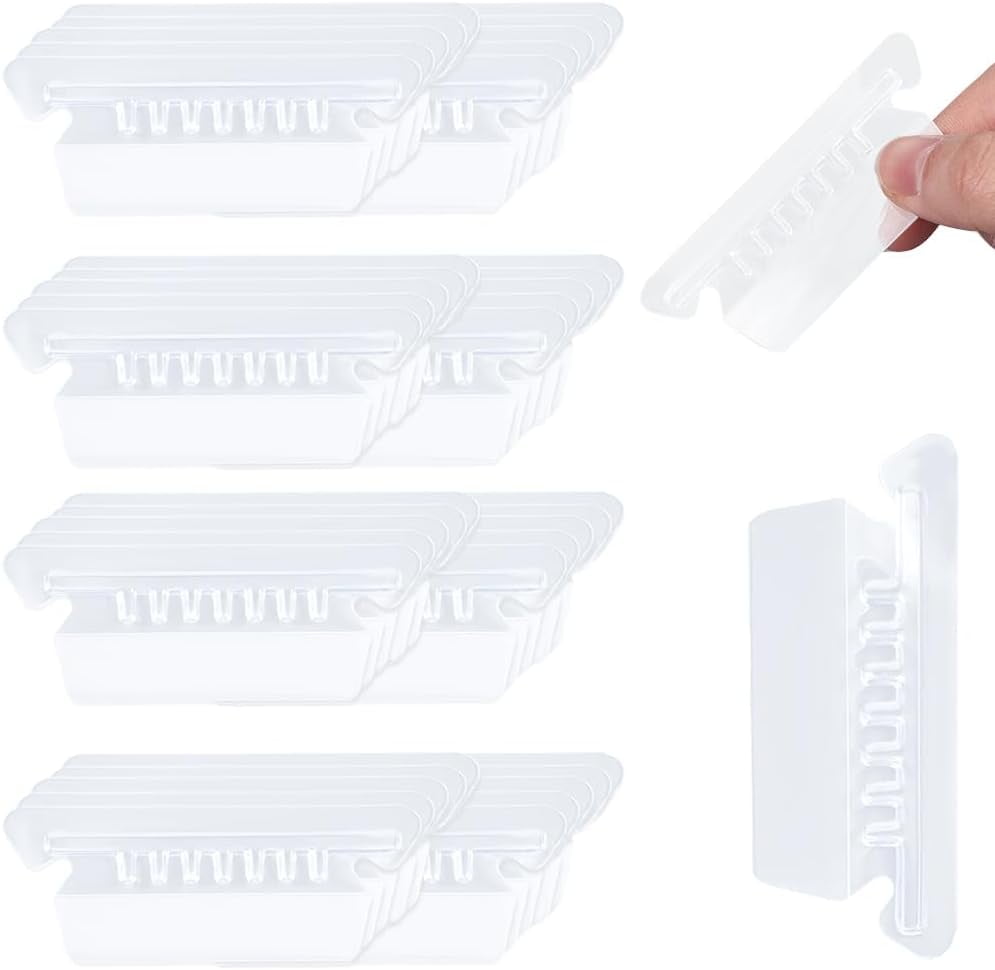 1 Box 50Pcs Hanging File Folder Tabs Plastic Clear Insert Labels Split ...