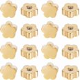 1 Box 50Pcs Stainless Steel Screw Backs (Hole: 0.8mm/20 Gauge) 18K Gold ...