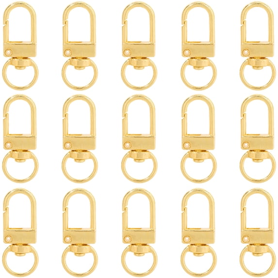 1 Box 50Pcs U Clasp Keychain Gold Swivel Clip Bulk Metal Alloy Heavy ...