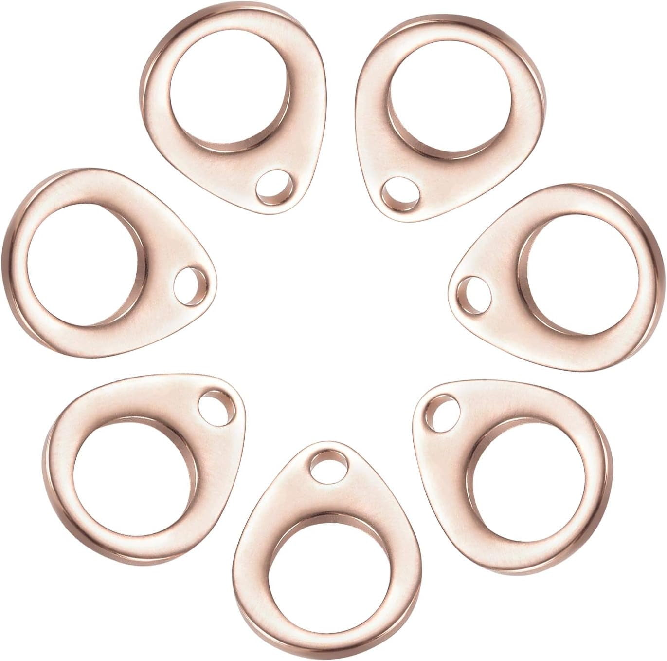 1 Box 50pcs Stainless Steel Chain Tabs Teardrop Extender Chain Drop ...