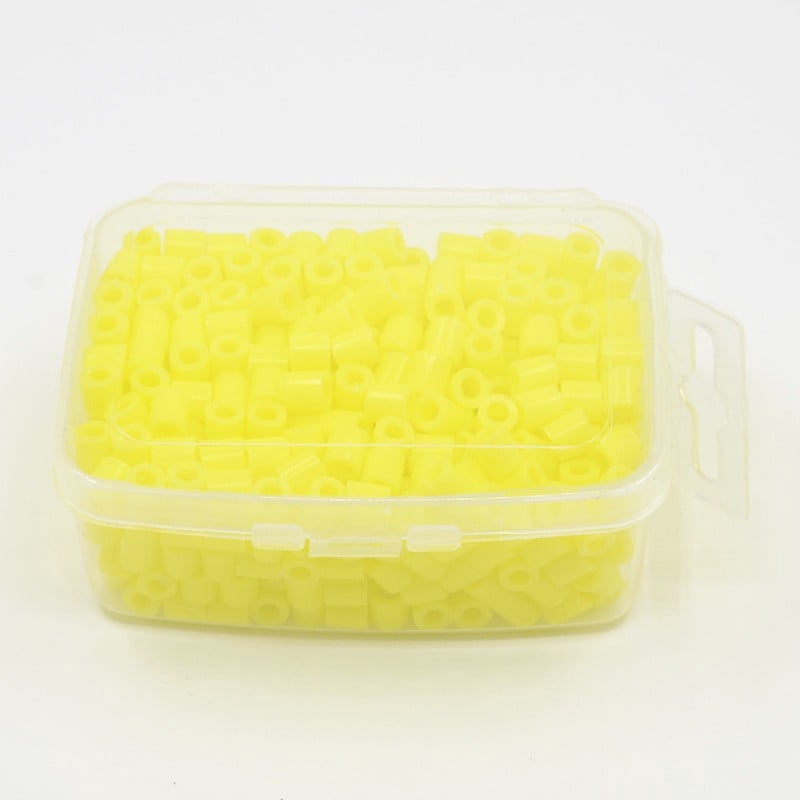 1 Box 5mm Melty Beads PE DIY Fuse Beads Refills for Kids Tube Yellow ...