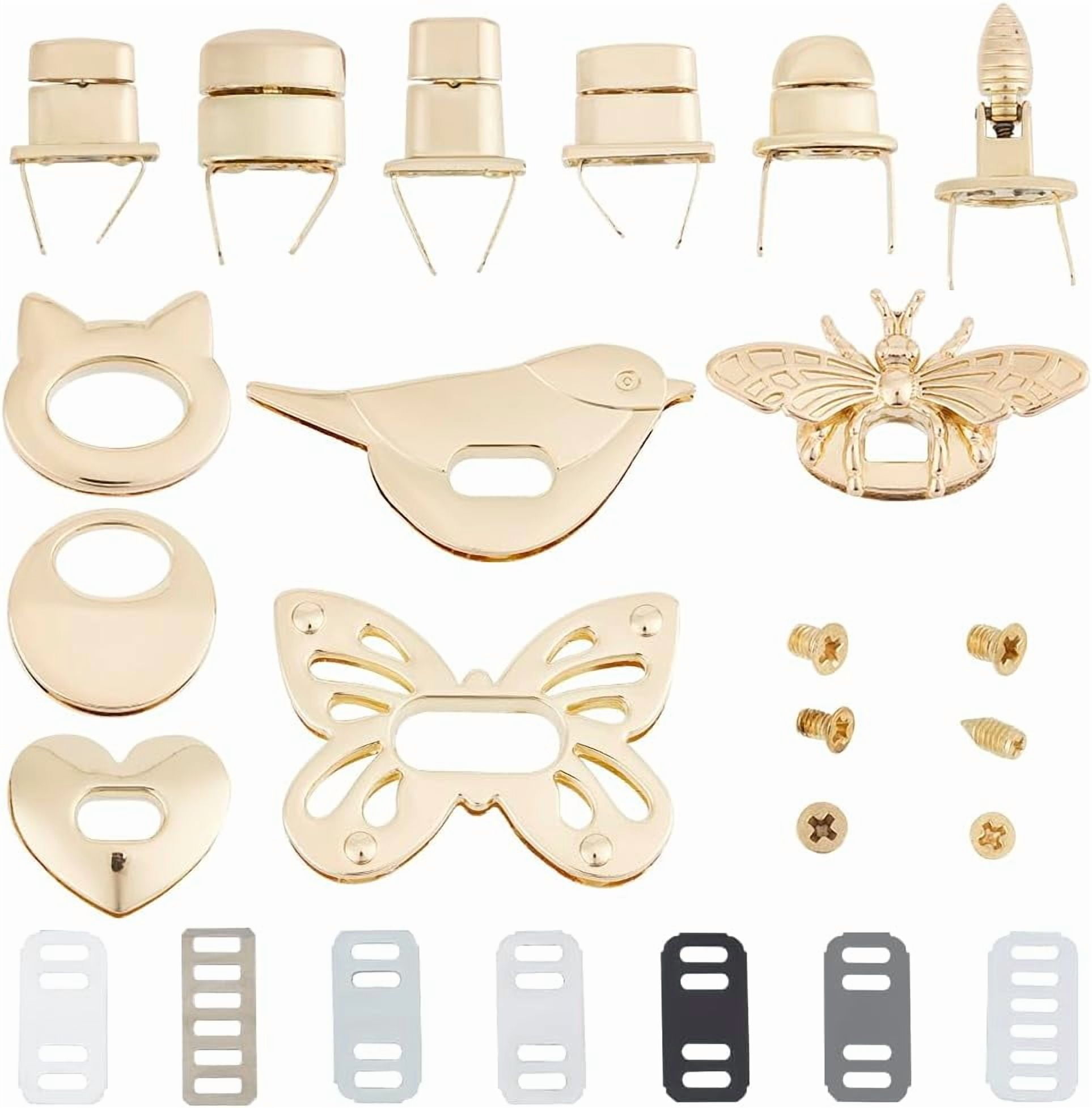 1 Box 6 Sets 6 Styles Clasp Bag Buckle Purse Turn Lock Clutches Closure ...