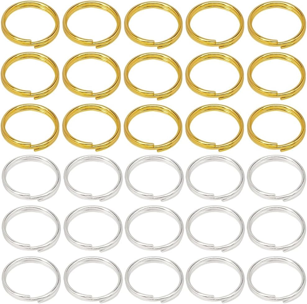 1 Box 600Pcs 10mm Split Rings Bulk Split Jump Ring with Double Loops ...