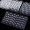 1 Box 60Pcs 63 x 10 x 2mm Adhesive Bumper Strips Clear Silicone Door ...
