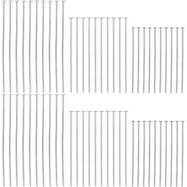 DIY 200 pcs Straight Pins 40mm 304 Stainless Steel Head Pin Findings ...