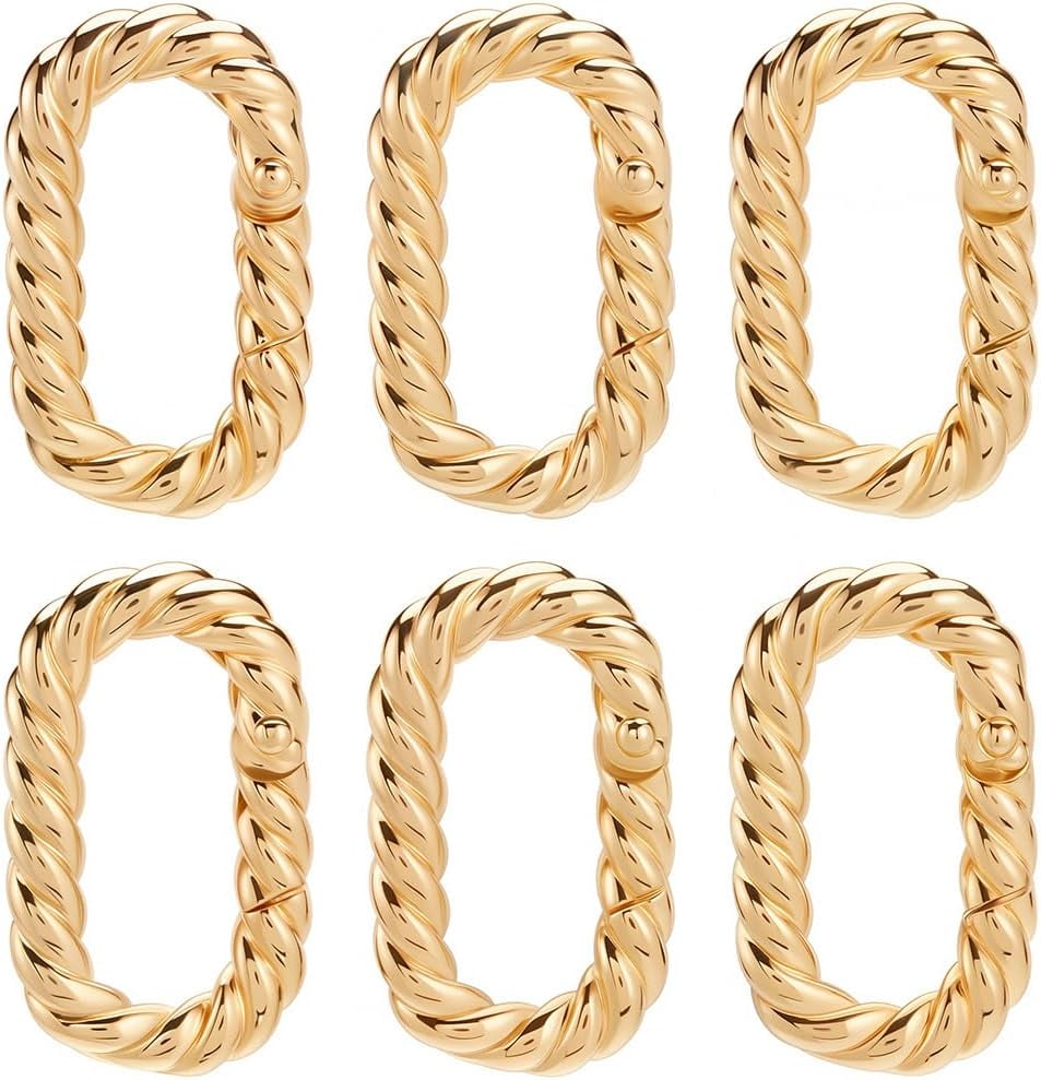 1 Box 6pcs Real 18K Gold Plated Trigger Spring o Rings Spring o Ring ...