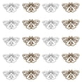 1 Box 80Pcs 2 Colors Tibetan Style Retro Alloy Pendants Hollow Moth ...