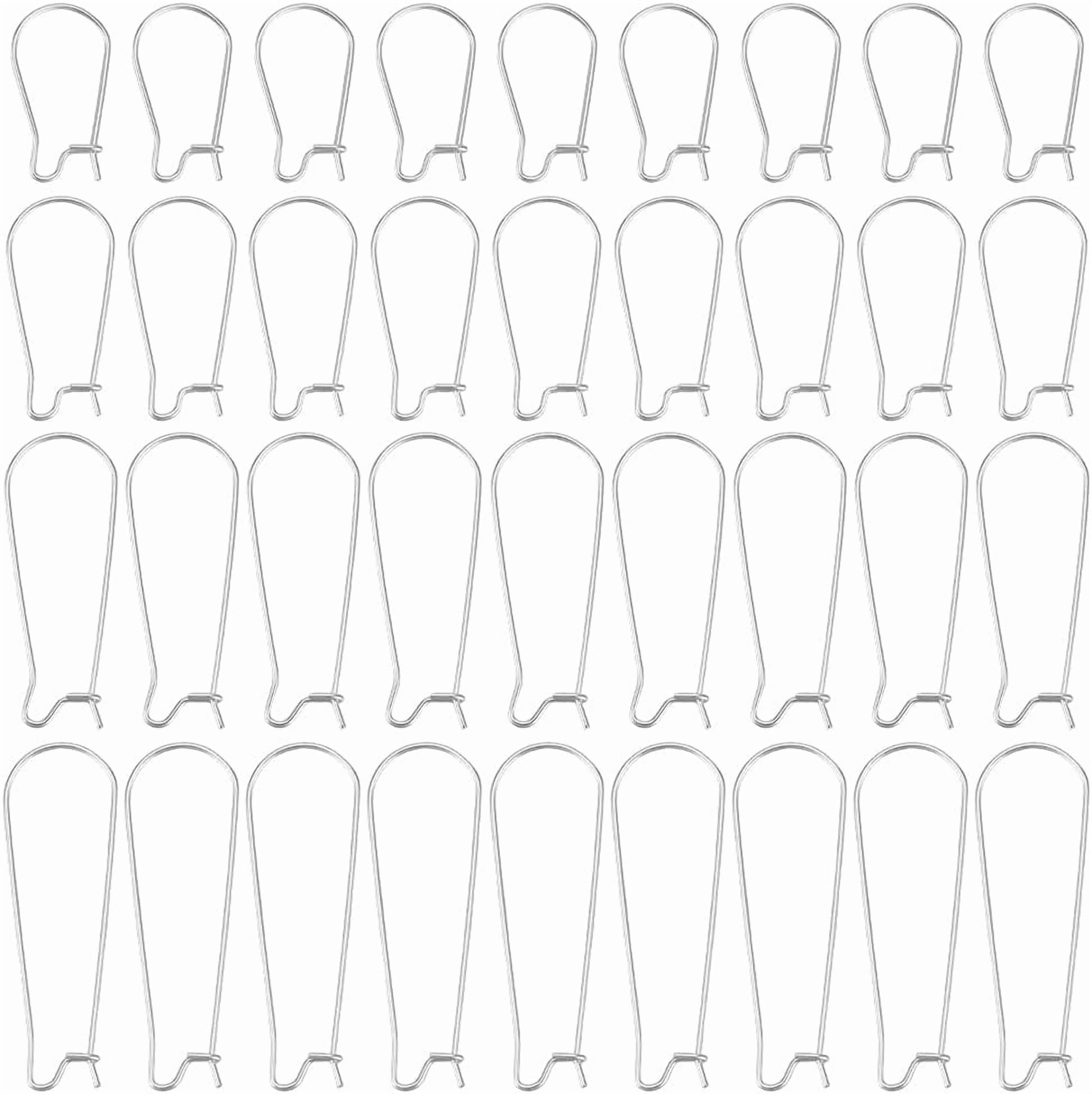 1 Box 80Pcs 4 Styles Wire Earring Hooks 925 Sterling Silver Plated 304 ...