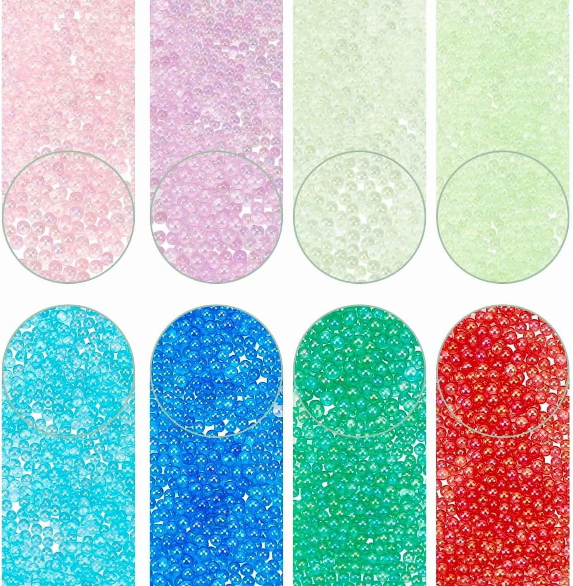 1 Box 80g 8 Colors 2mm Beads Glass No Hole Beads Small Miniature Mix ...