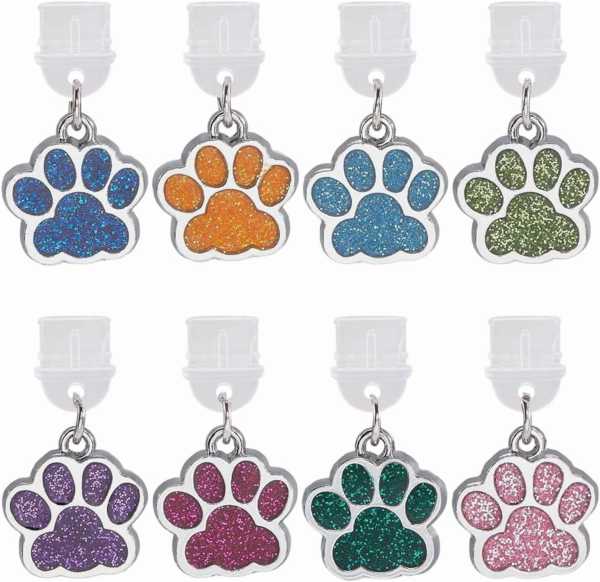 1 Box 8Pcs Dust Plug Charms Phone Charm Charging Port Protector Shiny ...