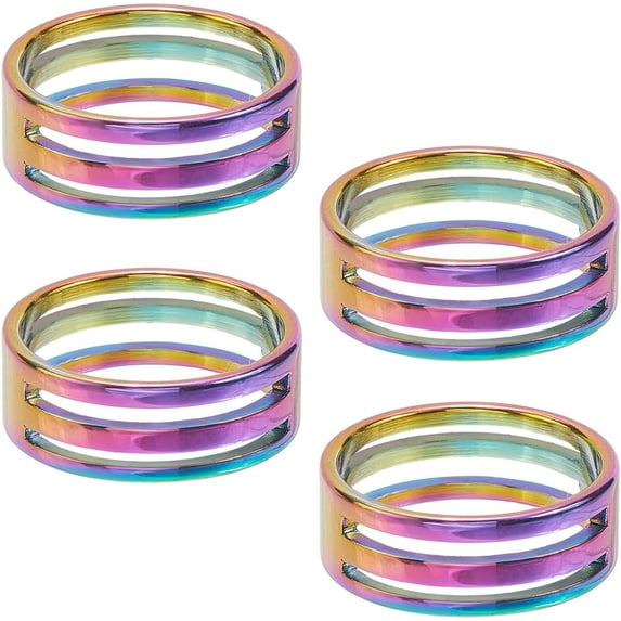 1 Box 8Pcs Jump Ring Openers Ring Maker Tool 19mm Rainbow Colorful ...