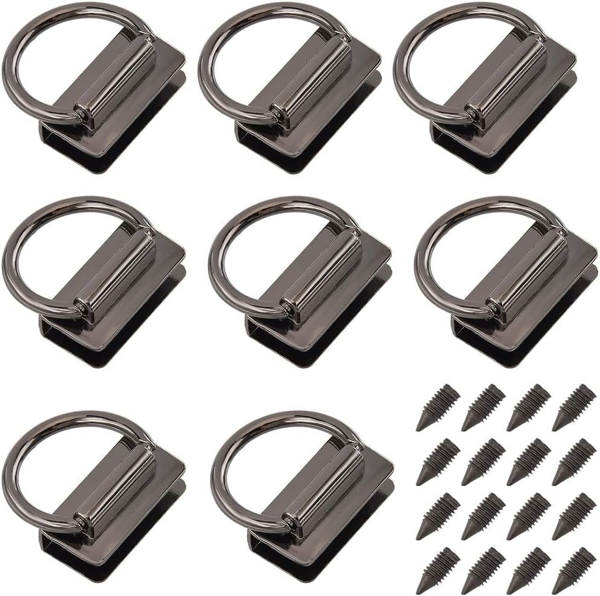 1 Box 8Pcs Purse Suspension Clasp Metal Bag Connector with D Ring ...