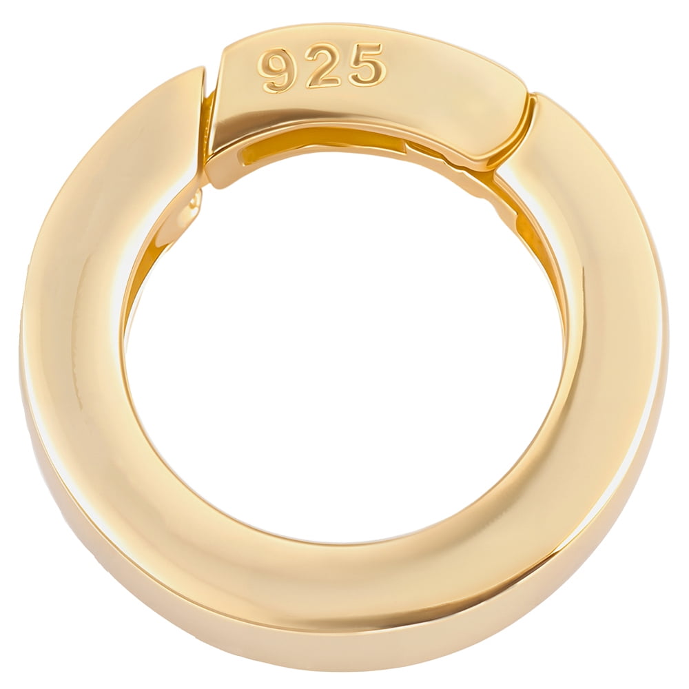 1 Box 925 Sterling Silver Spring O Rings Spring Gate Rings 14Mm Golden ...