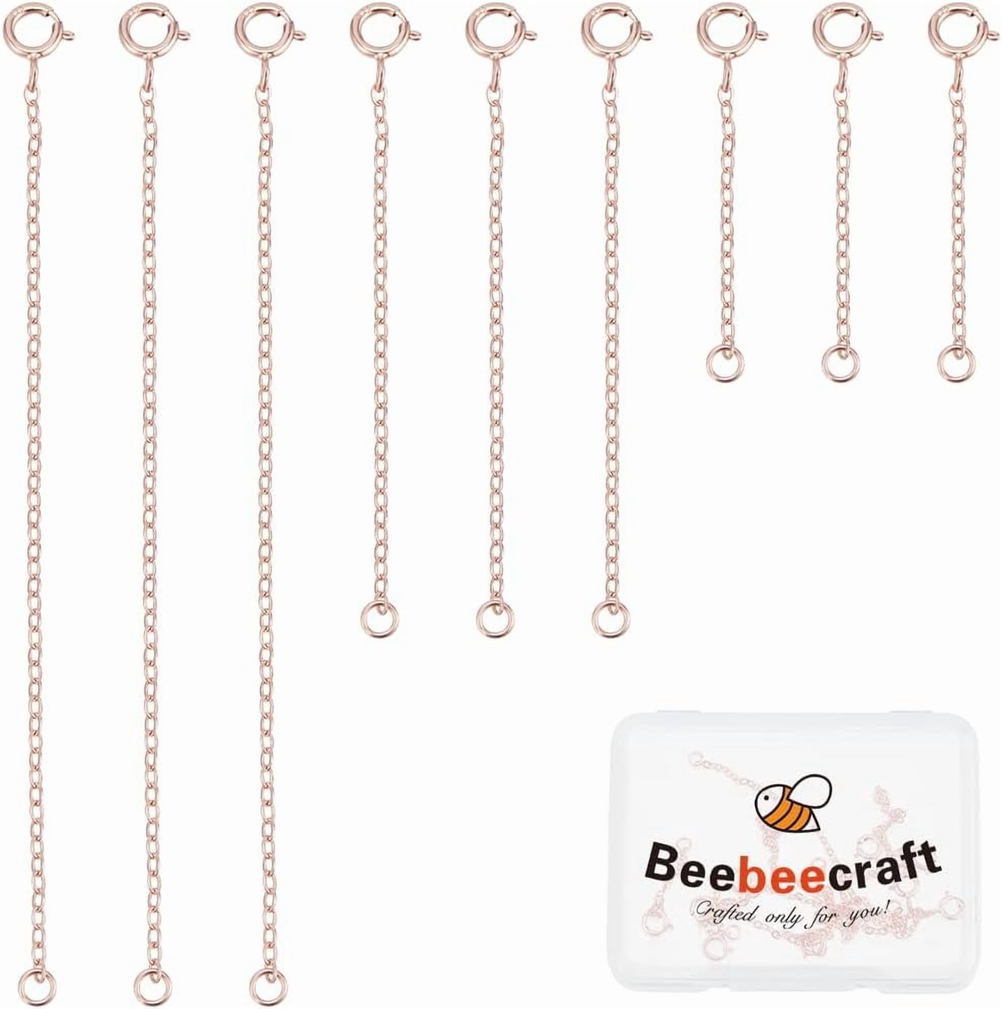 1 Box 9Pcs 3 Style 925 Sterling Silver Cable Chain Extender End Chains ...
