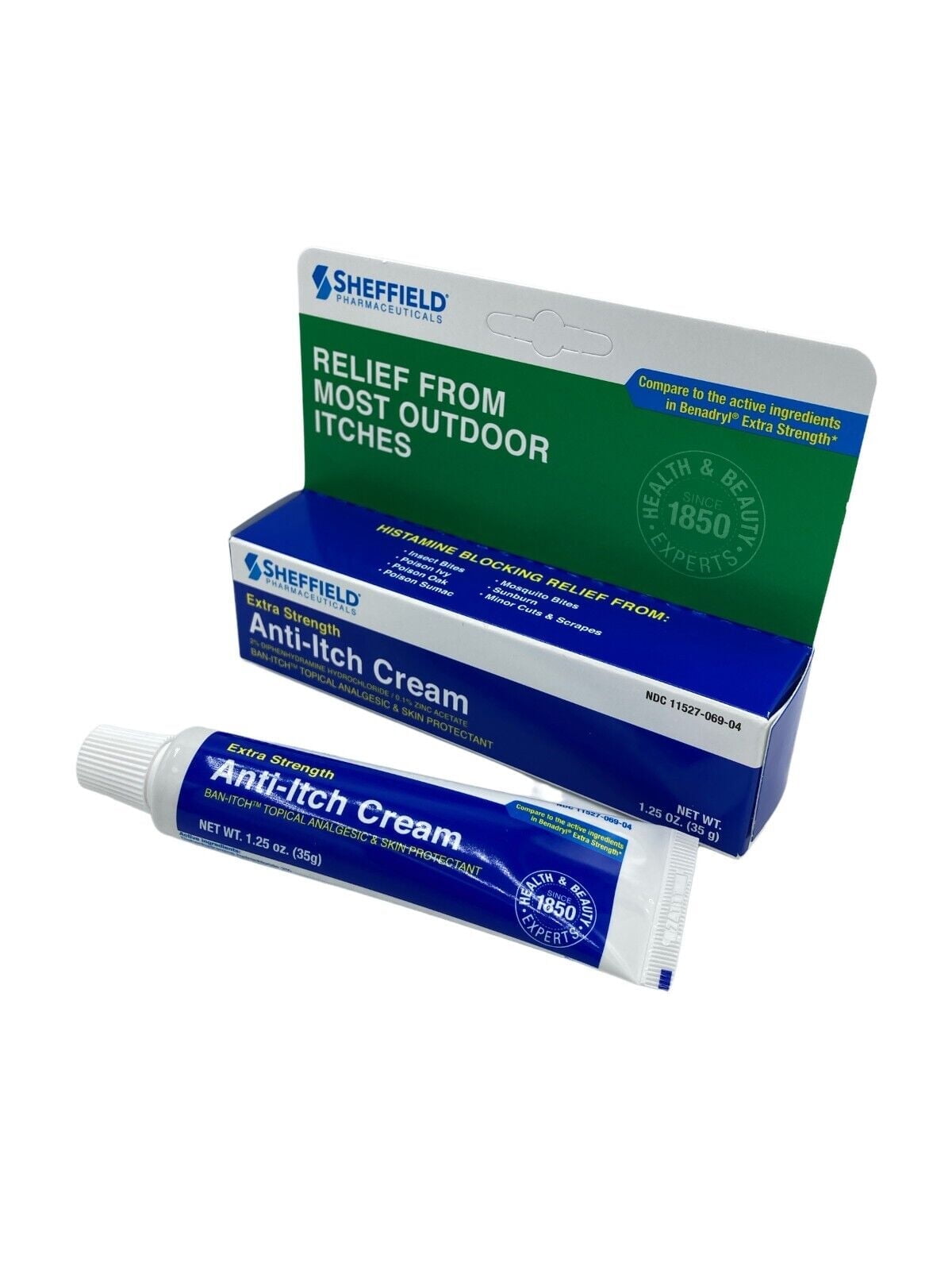 Sheffield, Antihistamine Itch Relief Cream, 1.25 Oz, 2 Tubes - Walmart.com