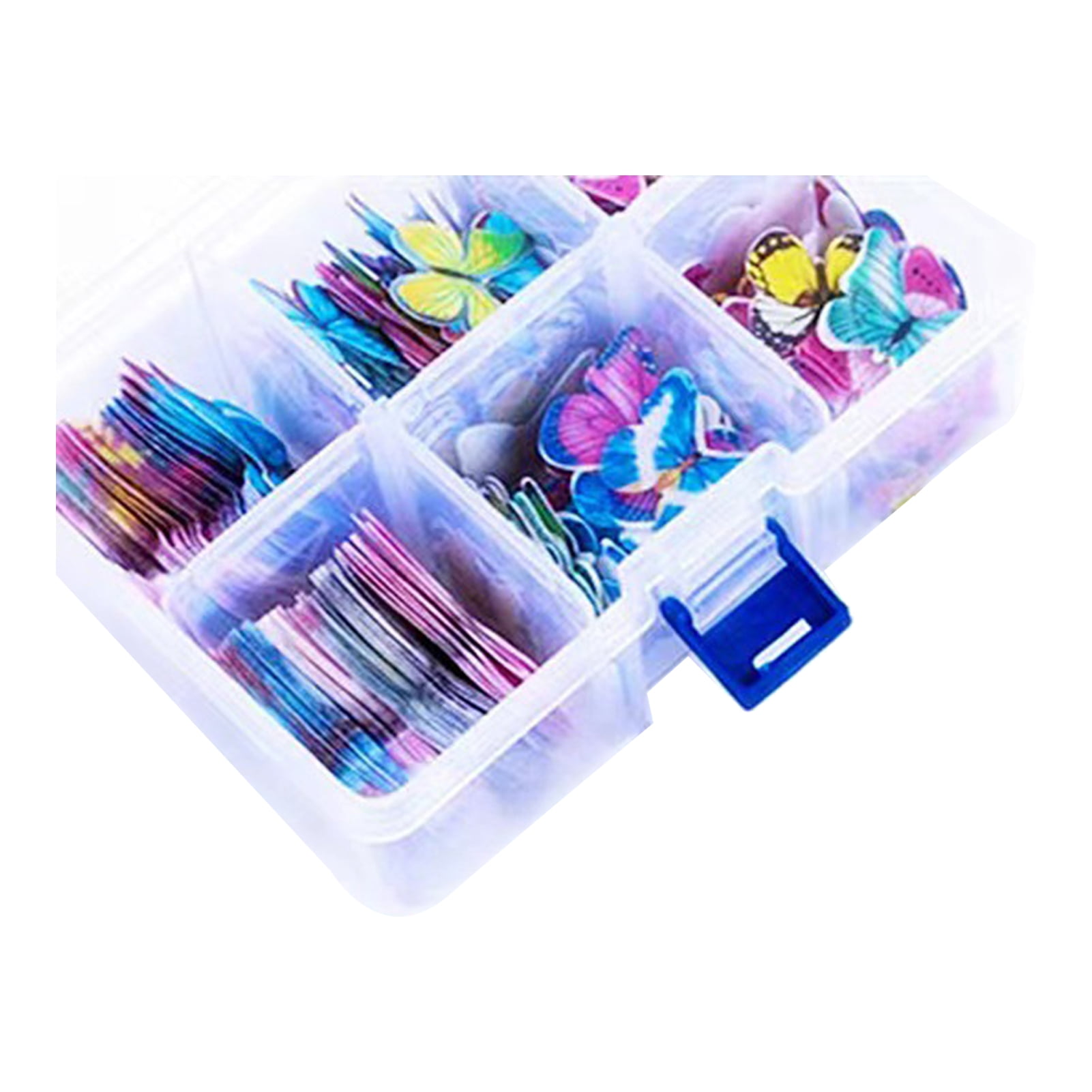 1 Box Hawaiian Flowers Butterflies Cake Toppers Edible Wafer Paper ...