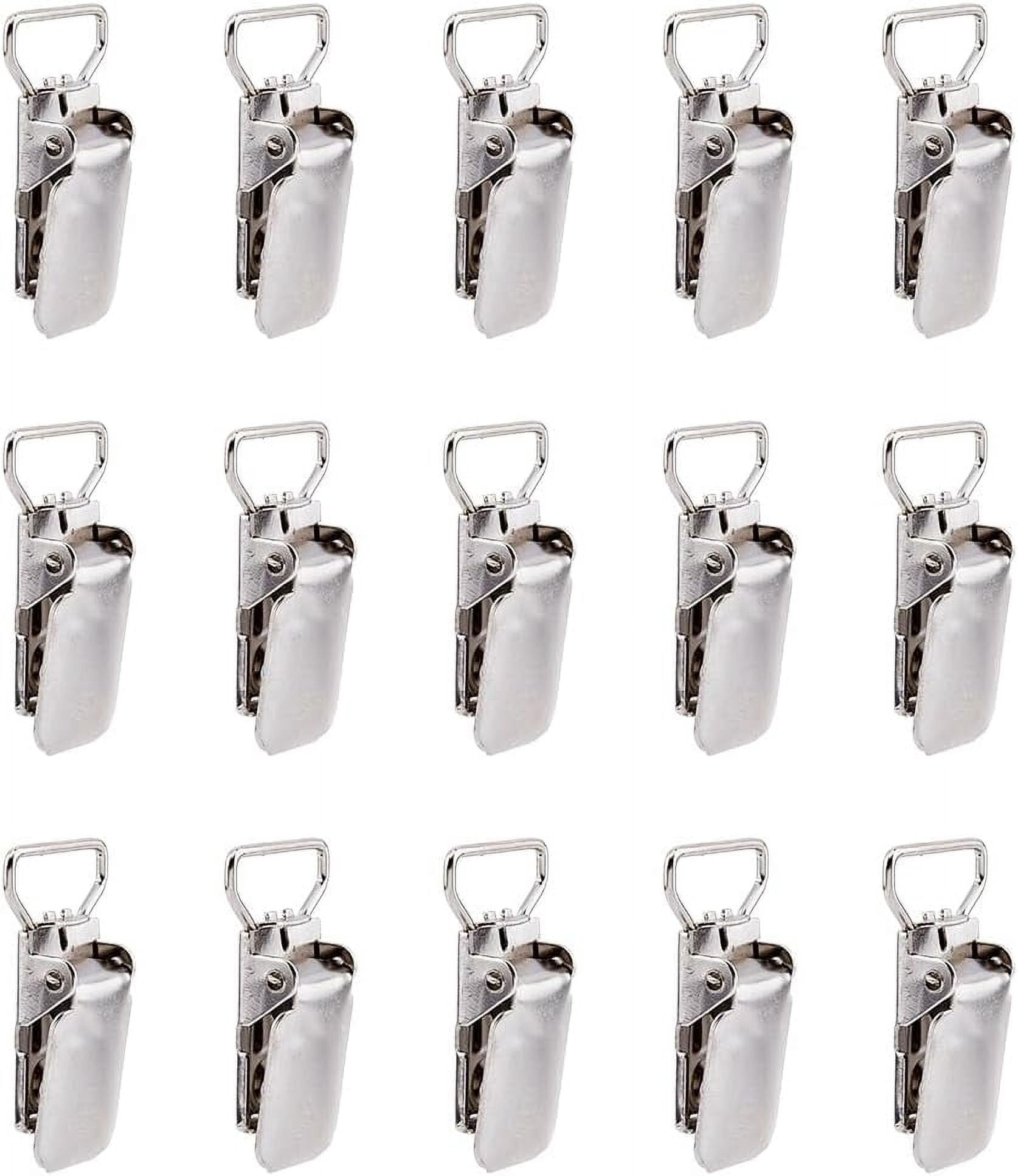 1 Box Iron Pacifier Clips Suspender Clips Blanket Holder Clips Platinum ...