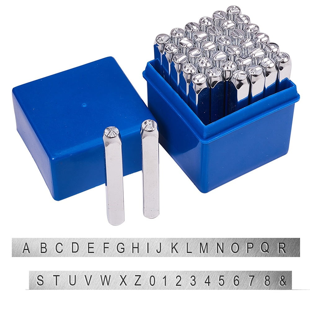 1 Box Iron Seal Stamps Stamping Tools for Leather Craft Including ...