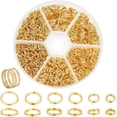 1 Box Iron Split Rings Double Loops Jump Rings 4mm/5mm/6mm/7mm/8mm/10mm ...