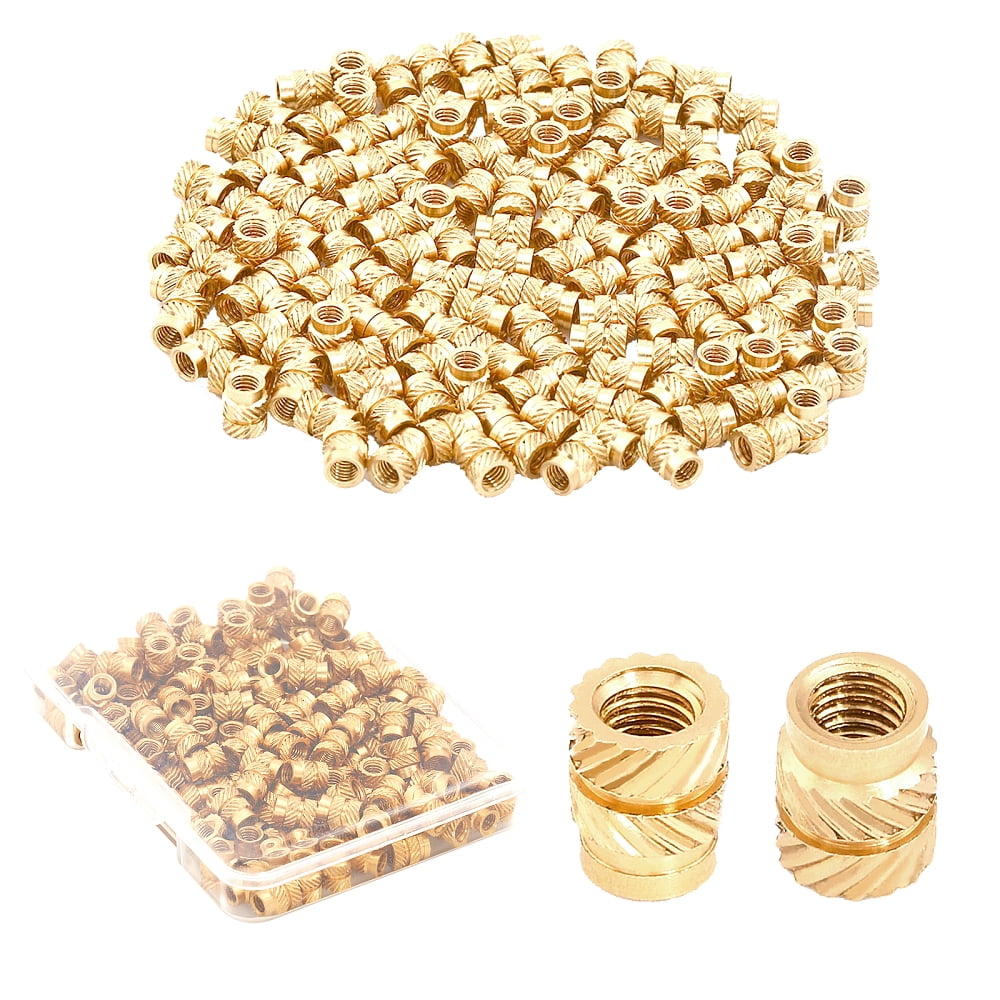1 Box M3 Brass Metric Threaded Inserts for Plastic Heat Set Insert ...