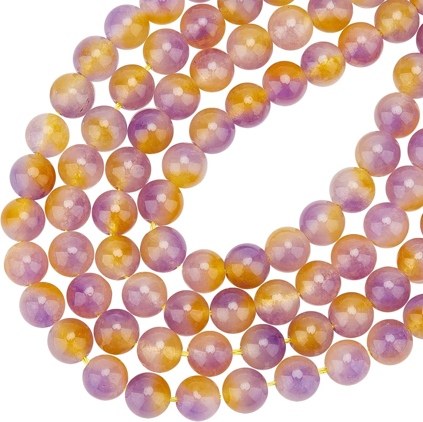 1 Box Natural Malaysia Jade Bead Strands Dyed & Heated Round Beads 8mm ...