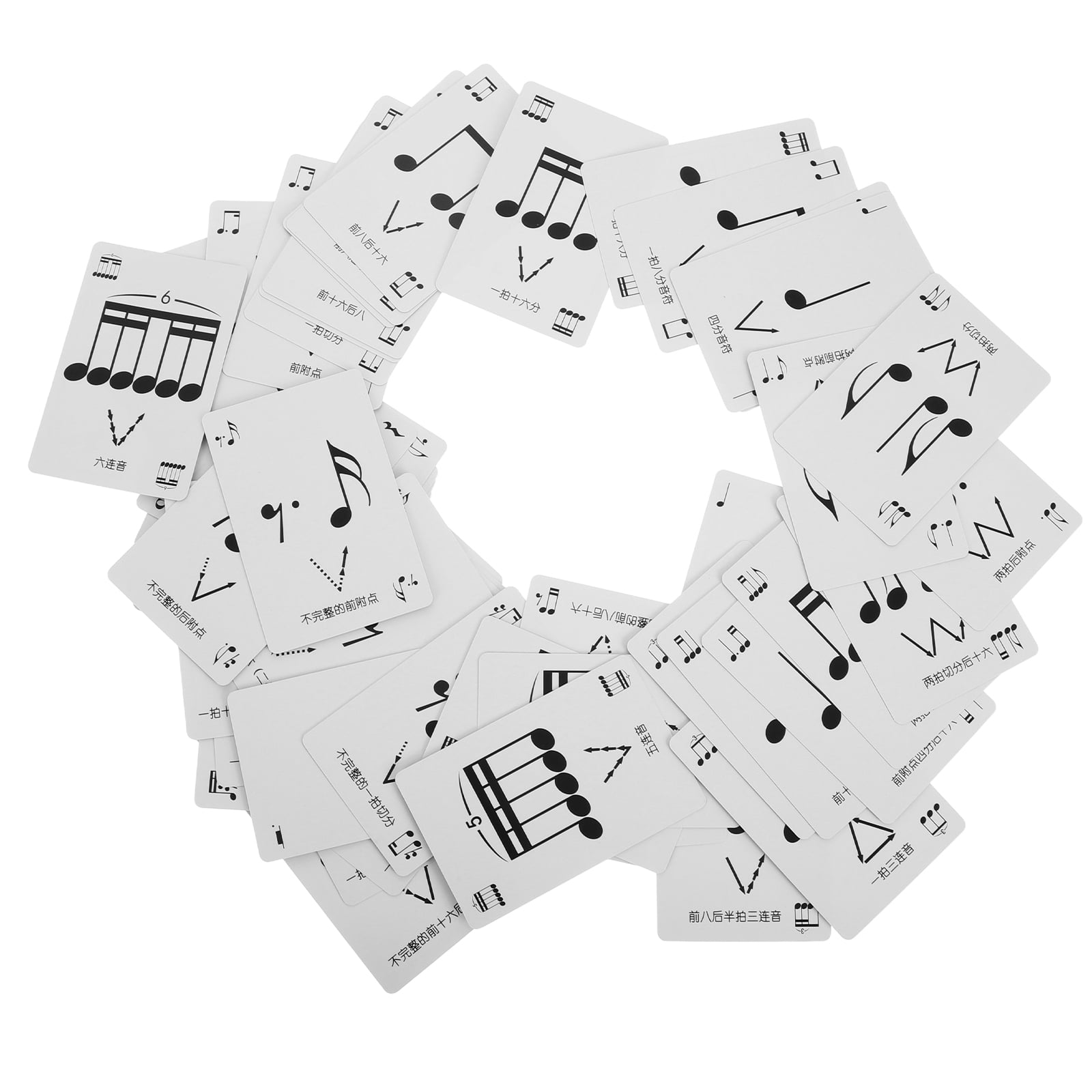 1 Box Portable Music Rhythm Practice Cards Multi-Functional Music ...