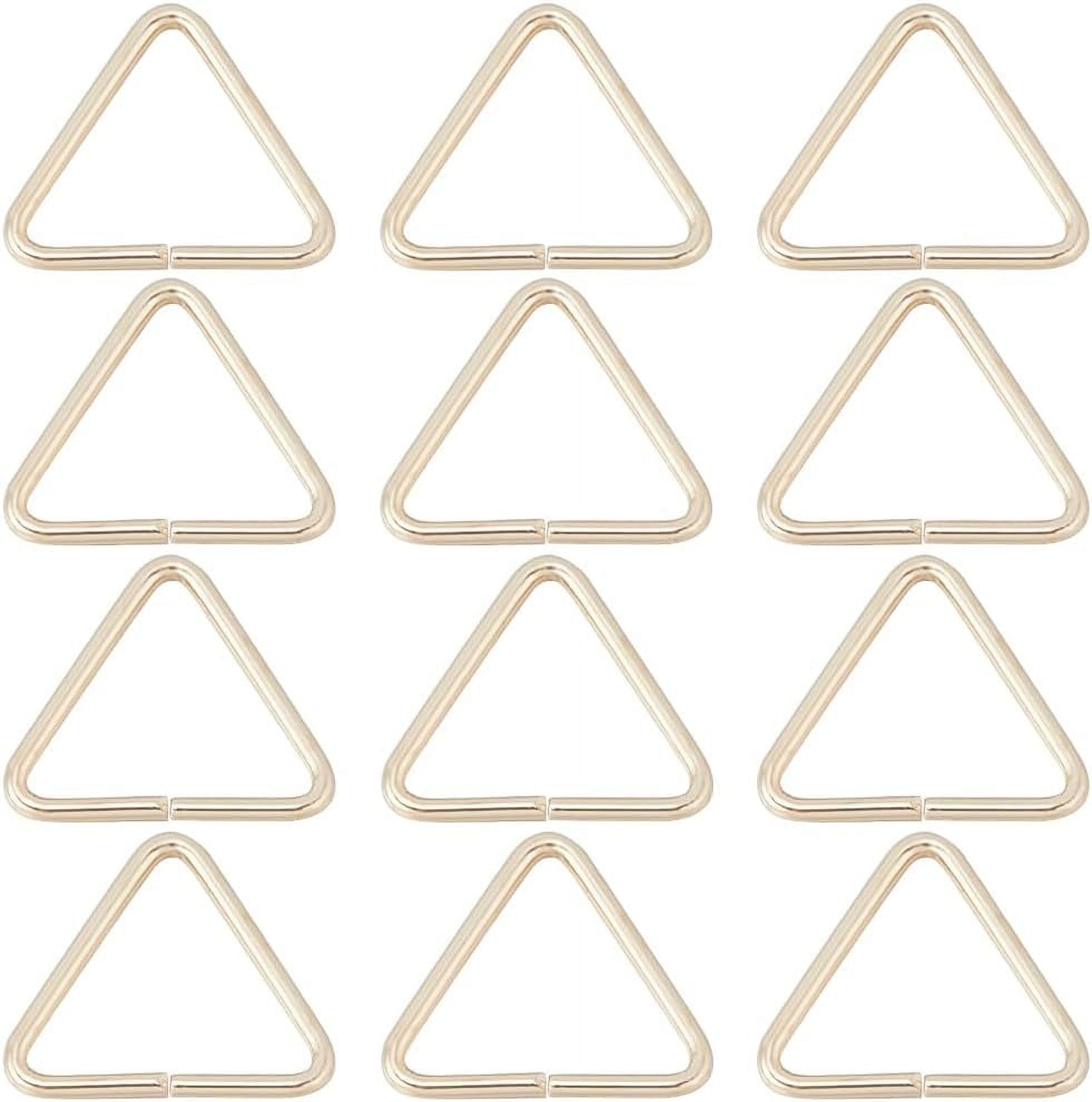 1 Box Real 14K Gold Plated Triangle Open Ring Jump Ring Bail Triangle ...