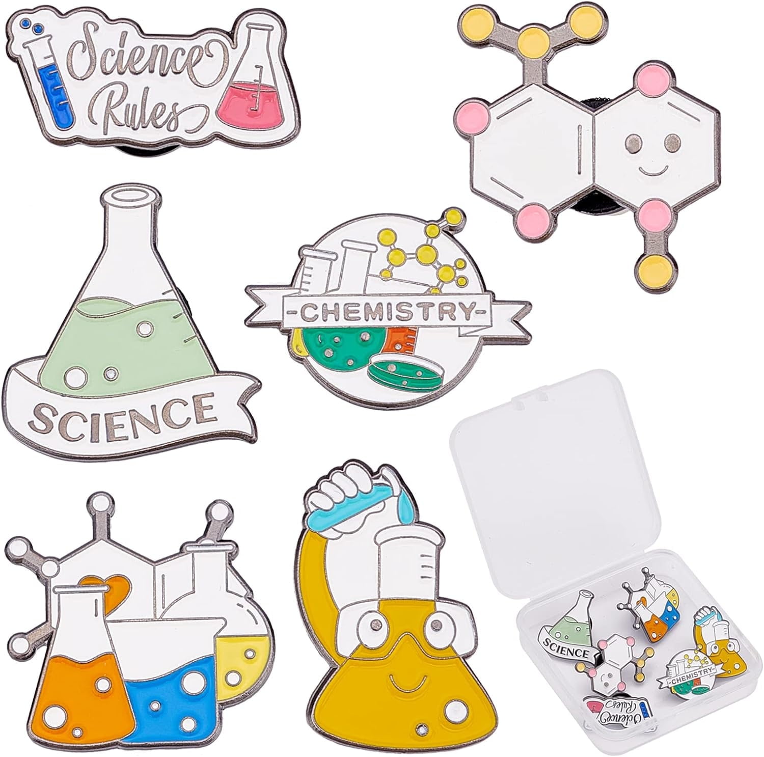 Science Lapel Pins Cute Enamel Pin Lab Pins Bulk Medical Brooch Pins ...