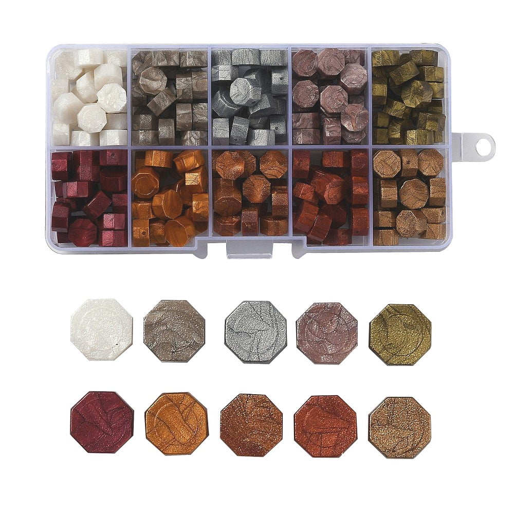 1 Box Sealing Wax Particles for Retro Seal Stamp Octagon Mixed Color ...
