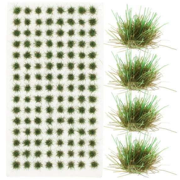 OUNONA Green Resin Grass Tuft for Model Trains and Micro Landscape ...