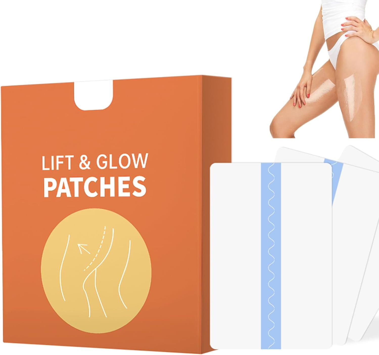 1 Box The Lift And Grow Patch For Legs, Invisible Waterproof Adhesive ...