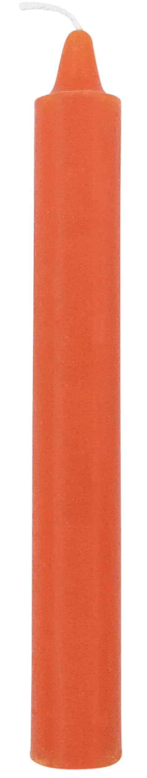 1 Box of 36 Household Utility Candles 6" x 3/4" Unscented (Orange ...