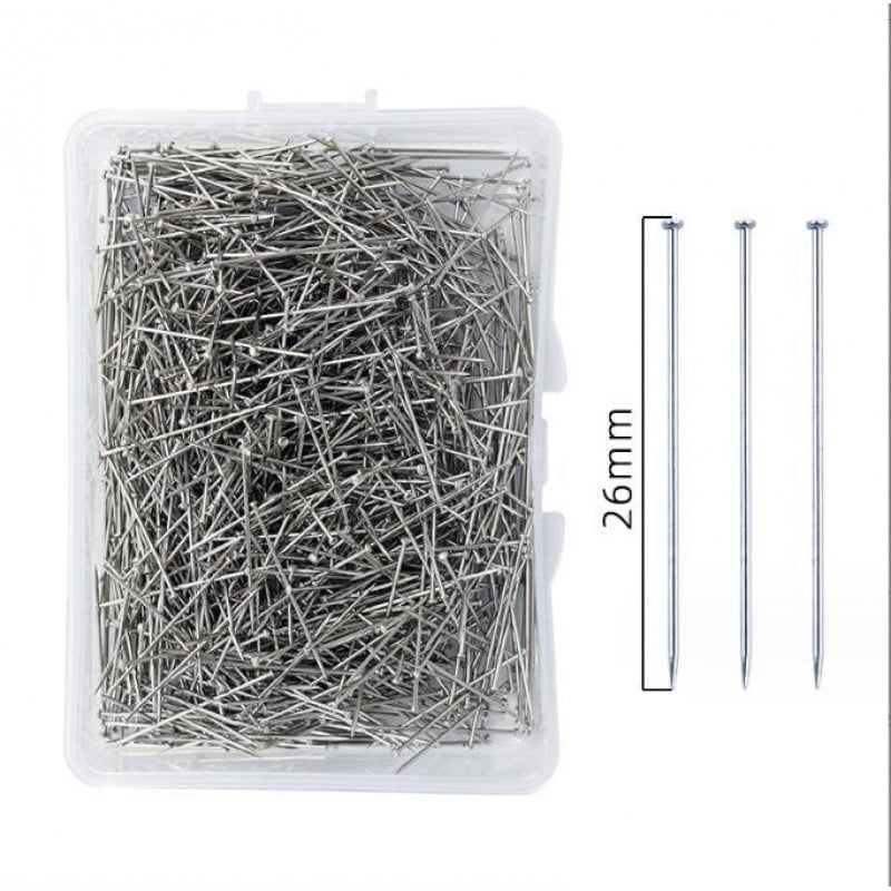 1 Box of Straight Sewing Pins for Fabric Quilting Dressmaking with Flat ...
