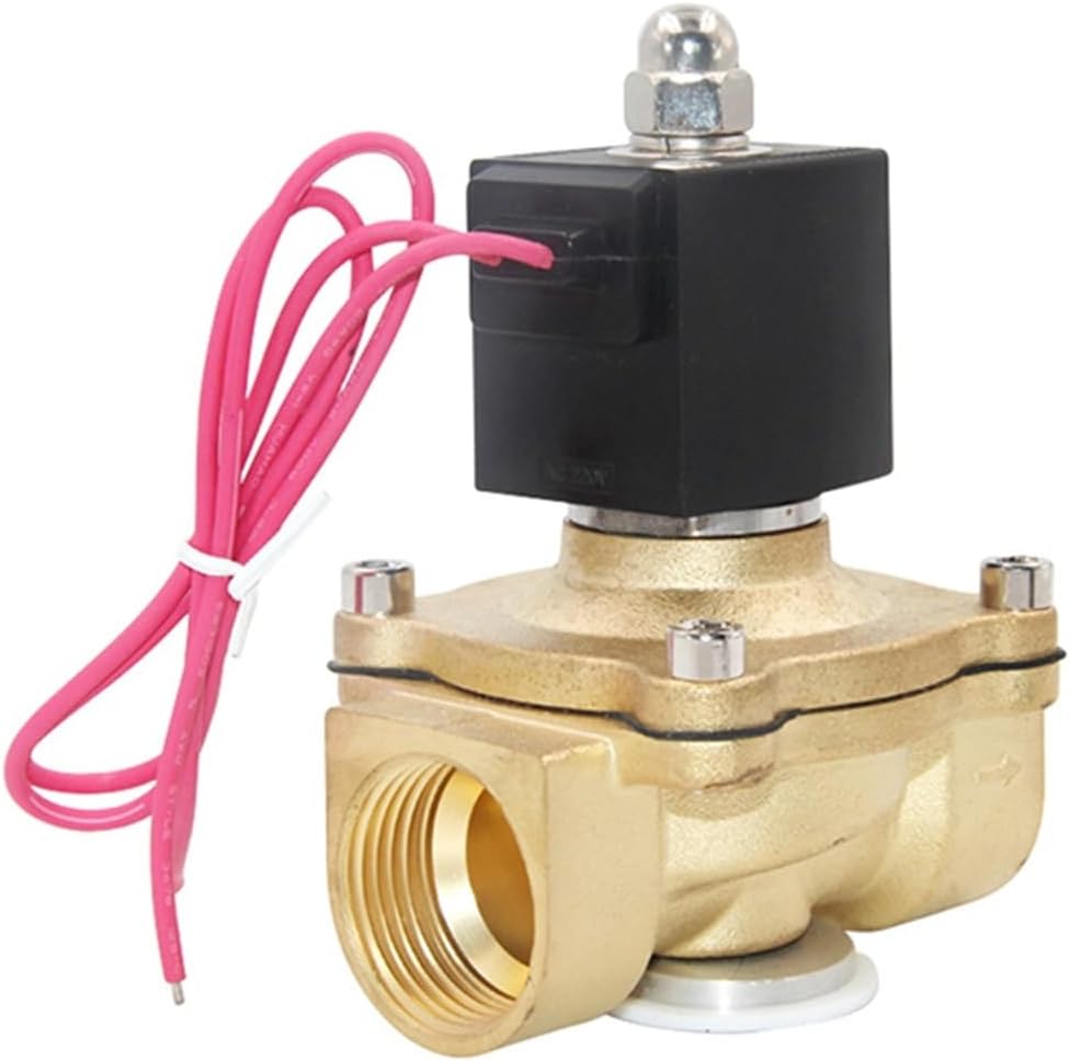 1" Brass Electric Solenoid Valve 24V 12V 220V 110V IP65 Waterproof Normally Closed Brass ...