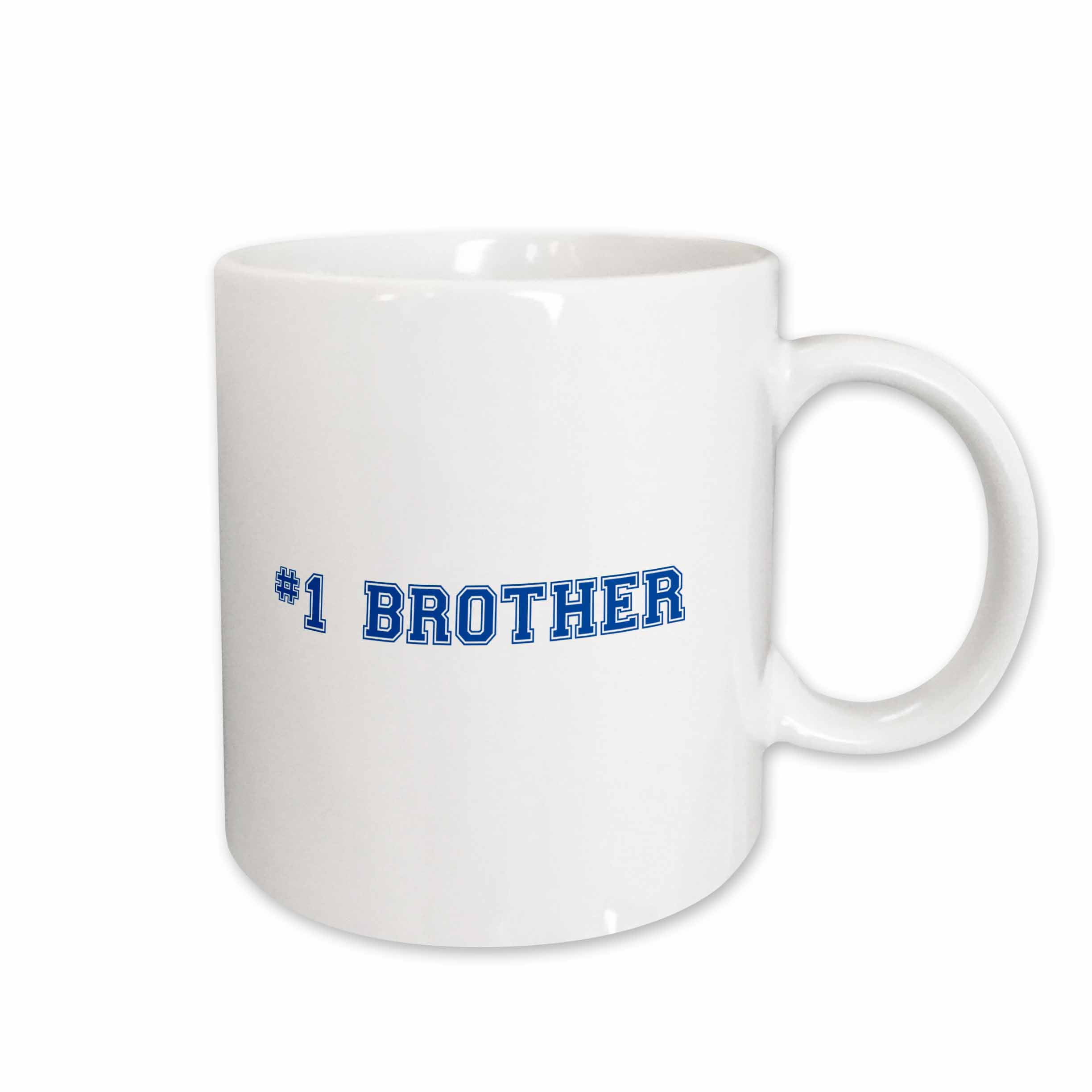#1 Brother - Number One Bro - dark blue text - Sibling Gifts for big ...