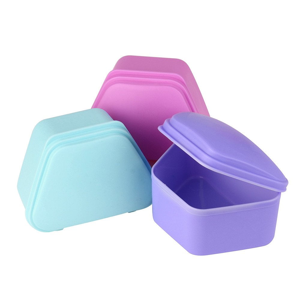 1 Bulk Pack Denture Cases, Dental Box For Artificial Teeth, Mouth Guard ...