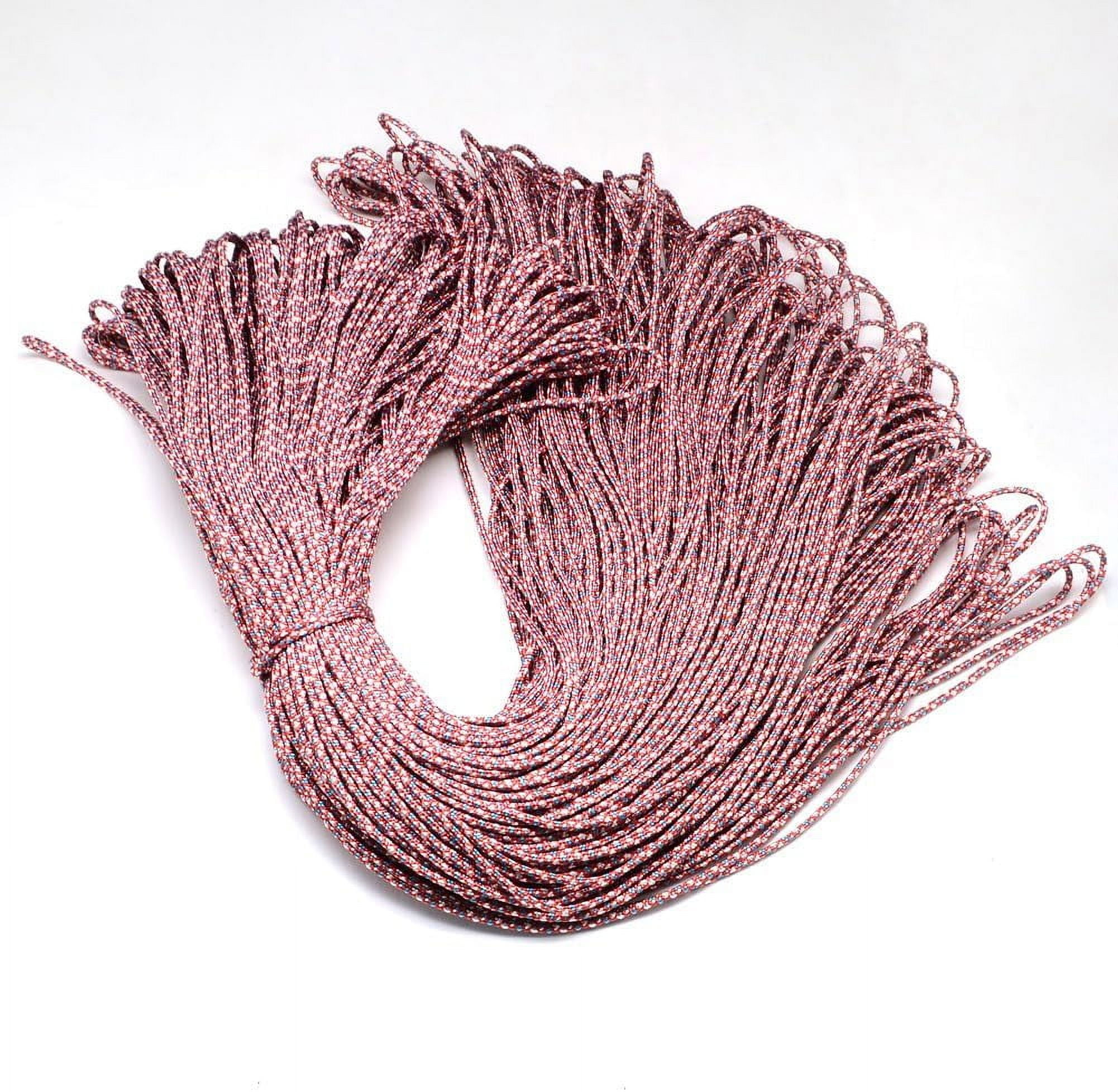 1 Bundle 109.36 Yards(100m) 2mm Polyester Spandex Cord Ropes Bead Thread Polyester Spandex Cord ...